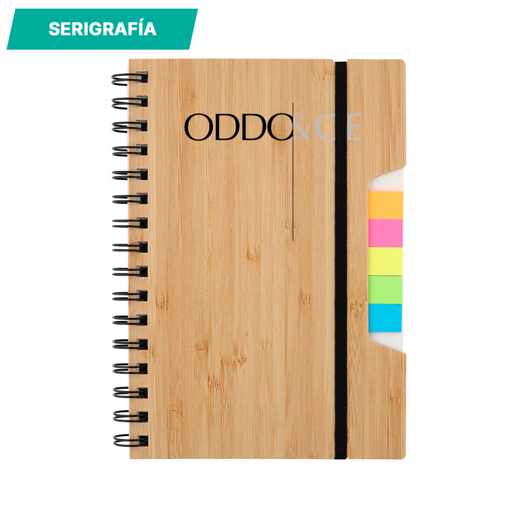 Libreta de bambú y espiral
